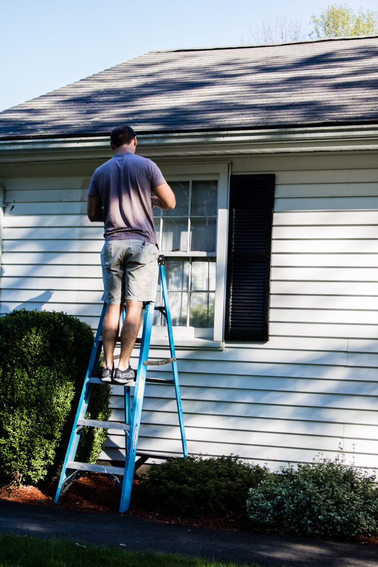 How to Paint Vinyl Shutters - Caitlin Houston