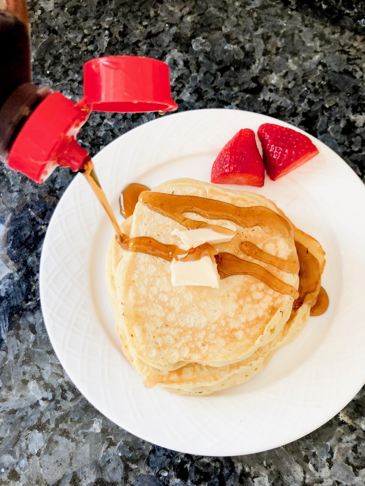 The Best Homemade Pancake Recipe - (and a dairy free option!)