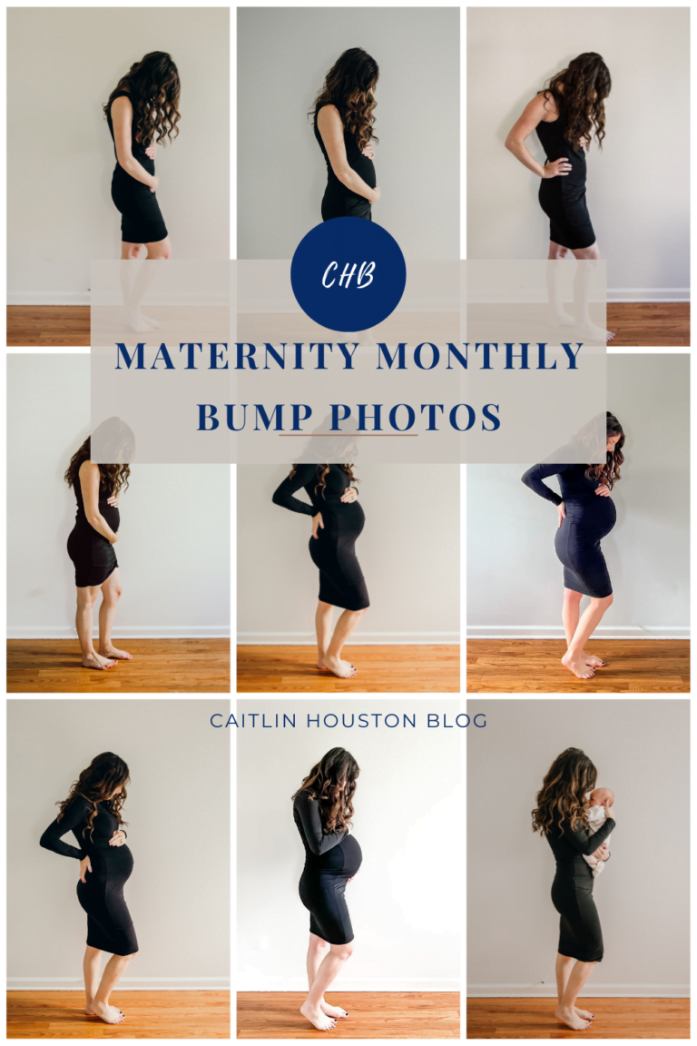 How to Take Monthly Maternity Bump Photos - Caitlin Houston