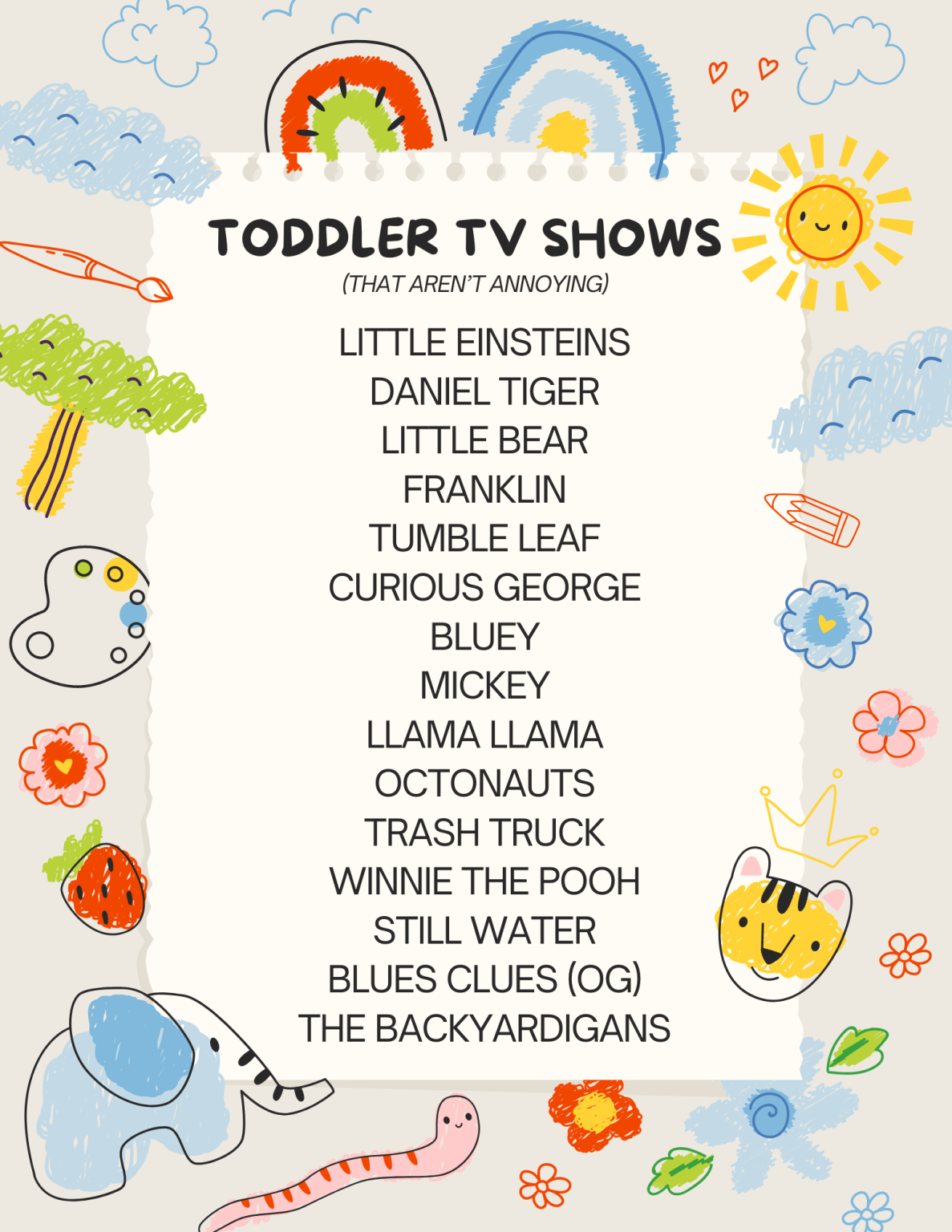 The Least Annoying TV Shows for Toddlers - Caitlin Houston